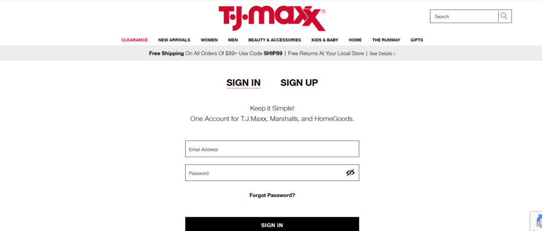 TJ Maxx Log in to My Account in 2025: A Comprehensive Guide to Shopping ...