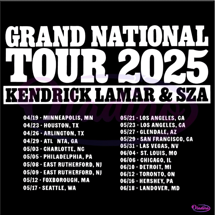 Kendrick Lamar Tour 2025: The Grand National Tour with SZA Is Finally Here!