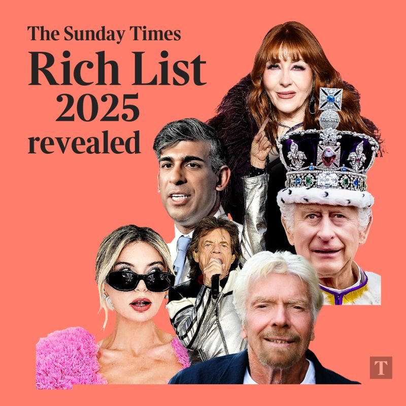 Sunday Times Rich List 2025: Billionaires Dip, Royals Rise, and Young ...