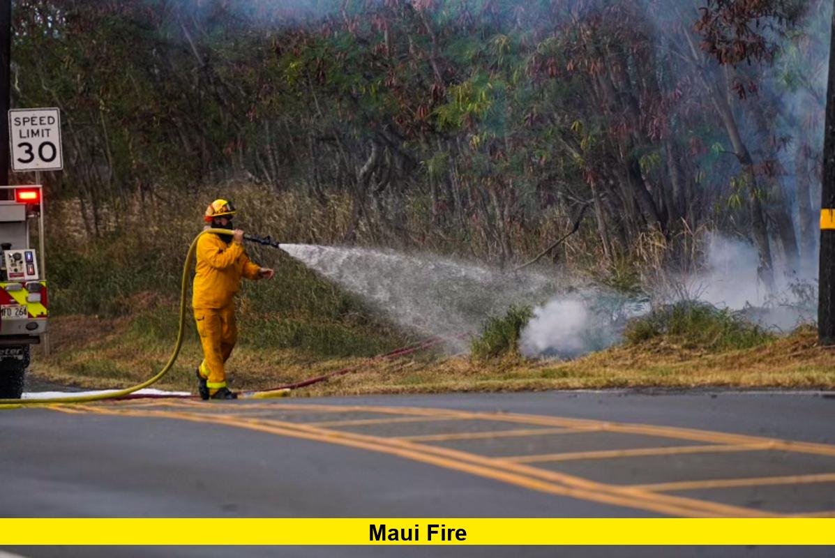 Maui Firefighters Battle Brush Blaze in Puʻukoliʻi: Honoapiʻilani ...