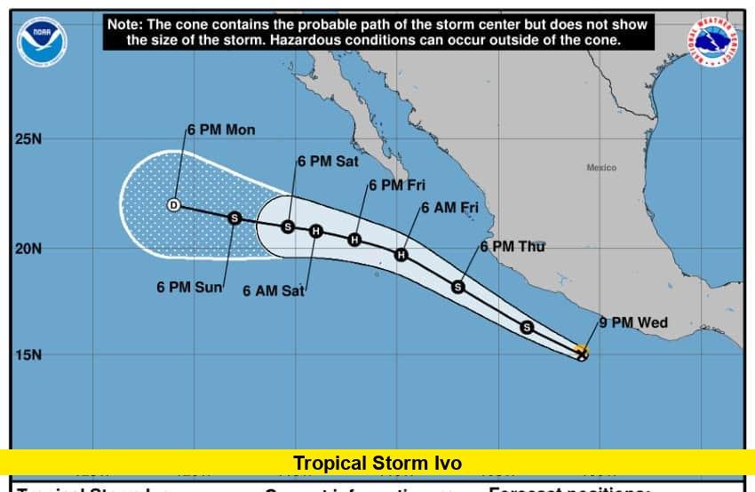 Tropical Storm Ivo Brings Heavy Rainfall and Hazardous Surf to ...