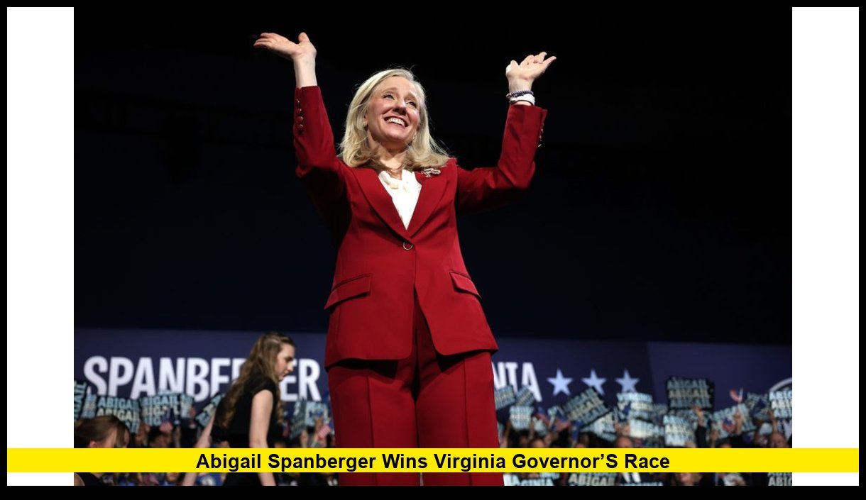 Abigail Spanberger Wins Virginia Governor’s Race