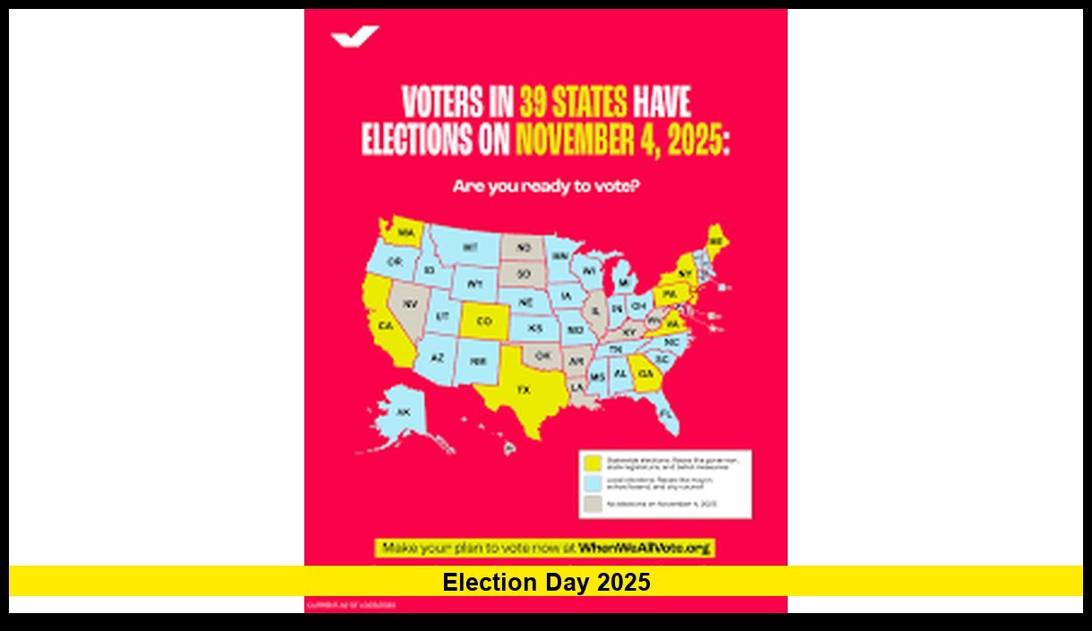 Election Day 2025: Everything U.S. Voters Need to Know Before November 4