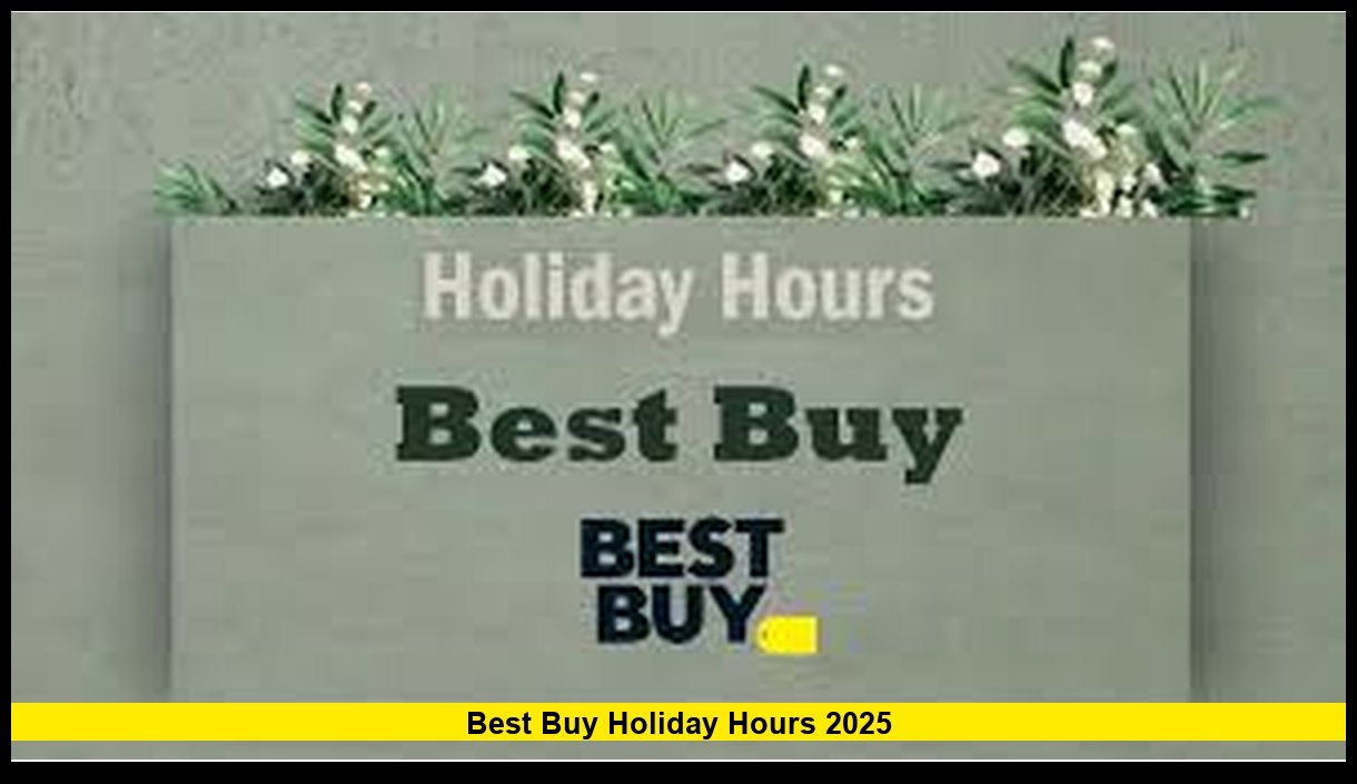Best Buy Holiday Hours 2025: What U.S. Shoppers Should Know Before ...