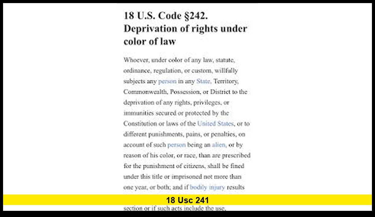 18 USC 241: How the Federal Conspiracy Against Rights Law Is Applied in ...