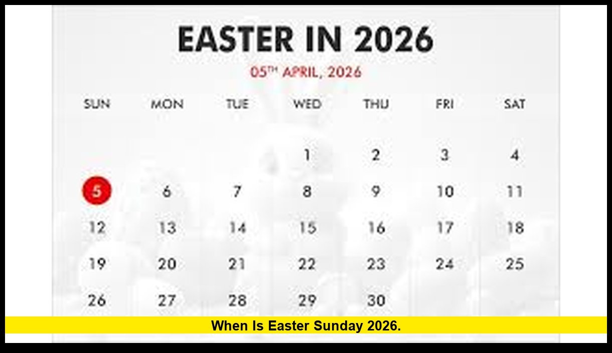 When Is Easter Sunday 2026? Official Date, Calendar Breakdown, and What ...
