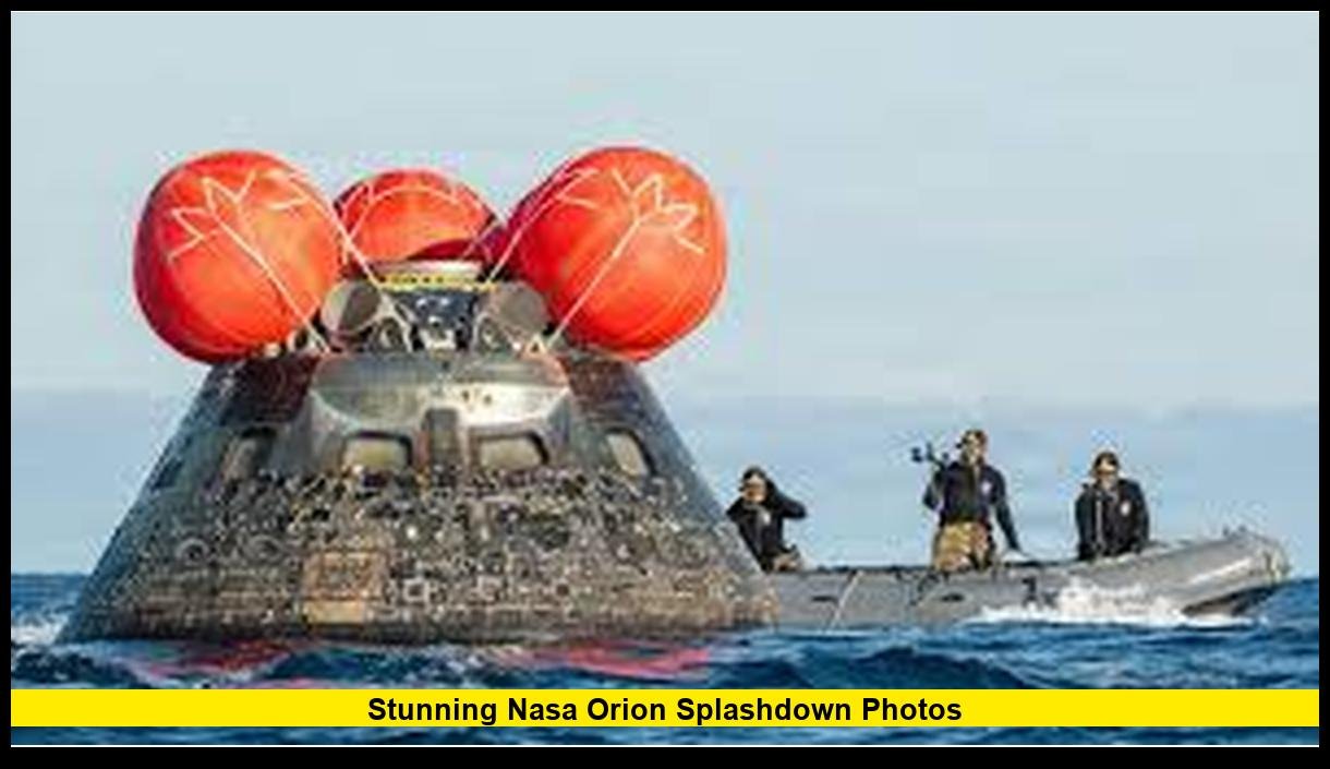 Breathtaking nasa orion splashdown photos Capture Dramatic Ocean ...
