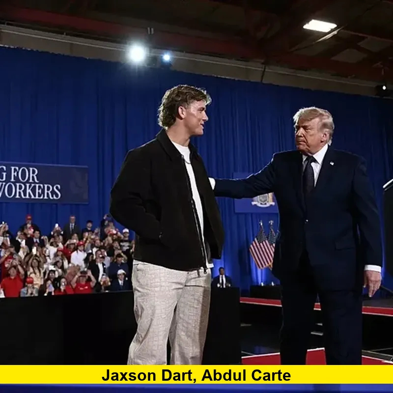 Jaxson Dart Abdul Carter Story: Giants Stars Express Unity After Trump ...